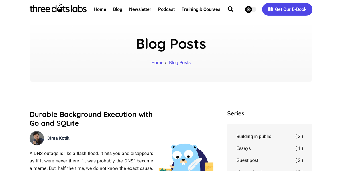 Blog Posts | Three Dots Labs blog