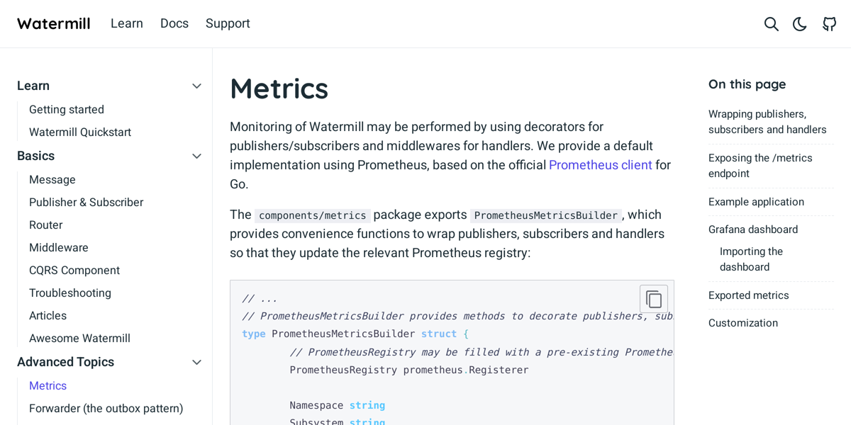 Metrics | Watermill | Event-Driven in Go