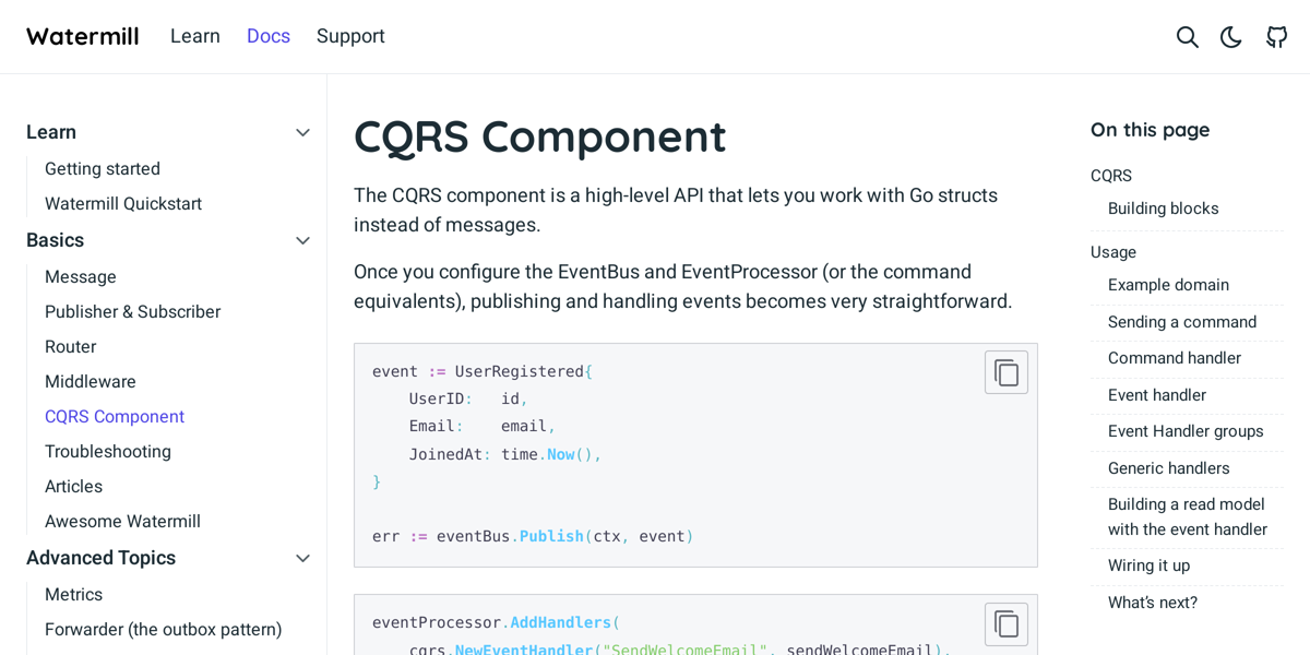 CQRS Component | Watermill | Event-Driven in Go
