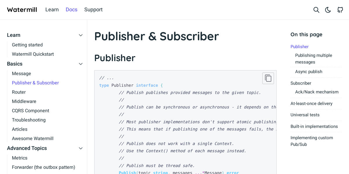 Publisher & Subscriber | Watermill | Event-Driven in Go